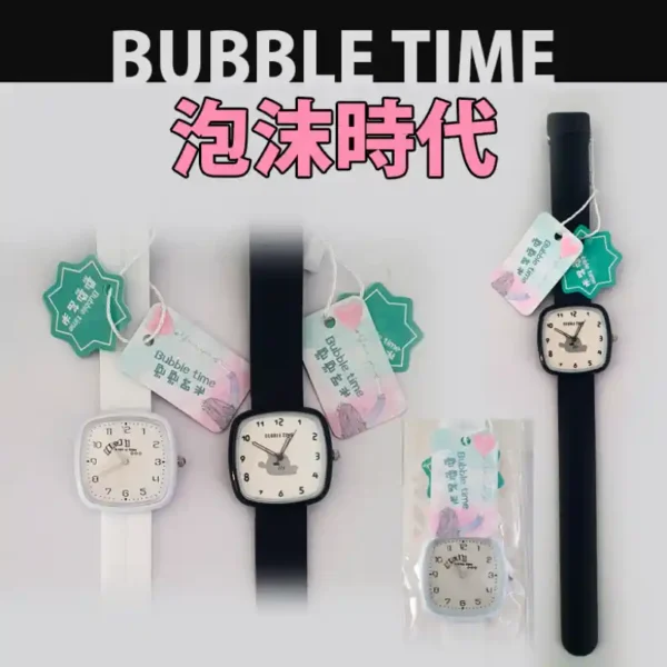 “Bubble Time” Cute Ladies Watch – Minimalist Design - Find Me Store